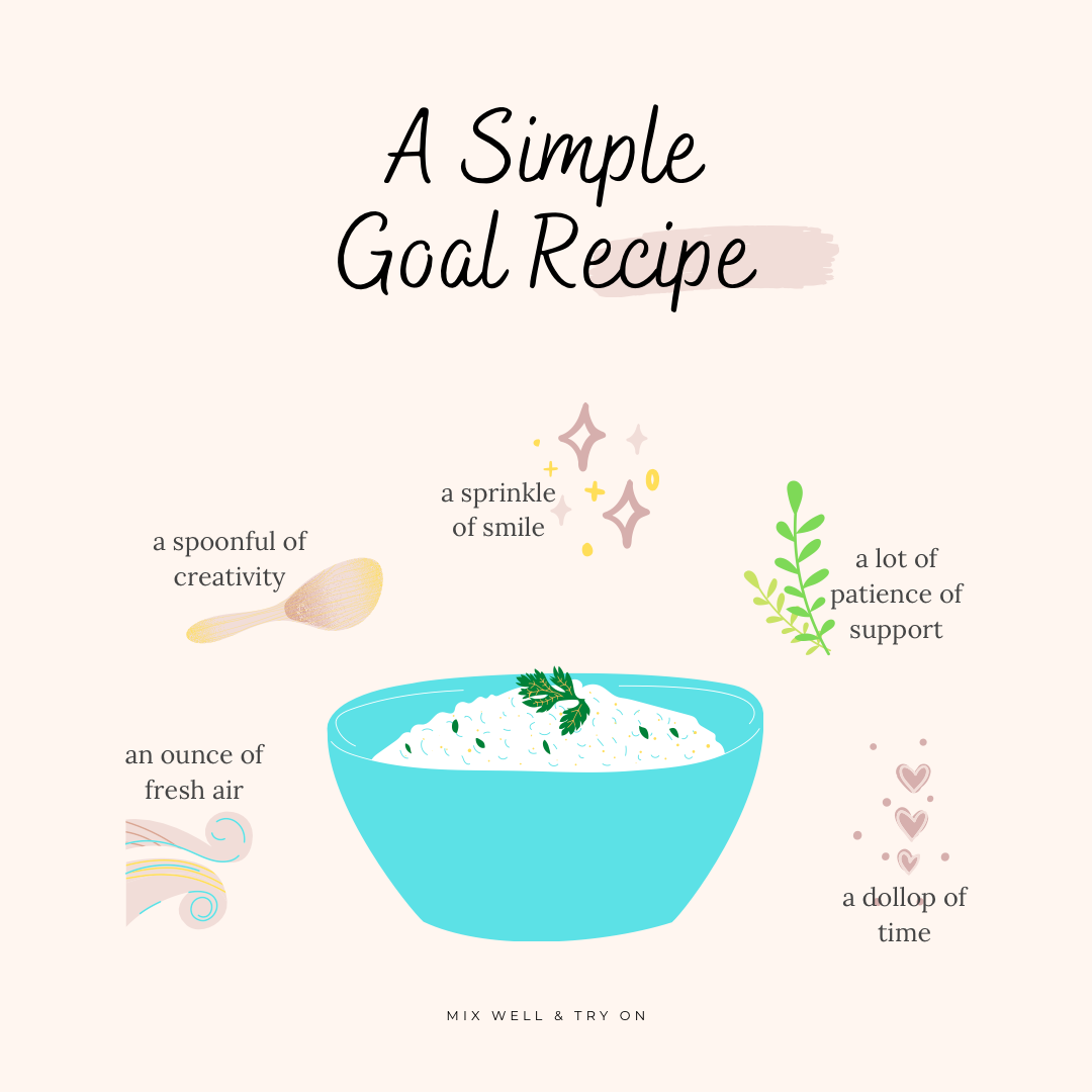 A simple goal recipe - Casey L.